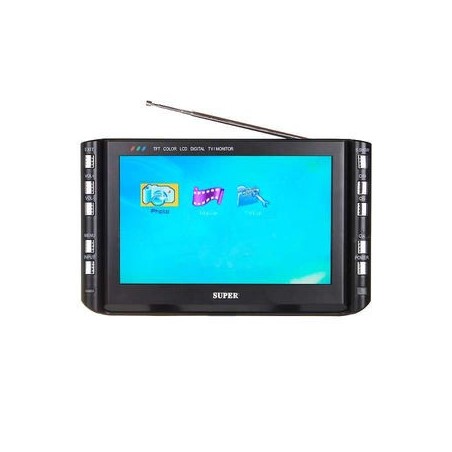 Monitor tv lcd 7'' pollici tv dvb-t usb vga colori tft...