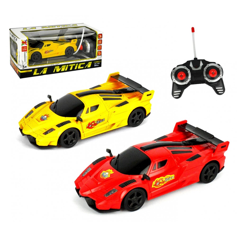 Auto da corsa LA MITICA radiocomandata in scala 1:24 4 funzioni