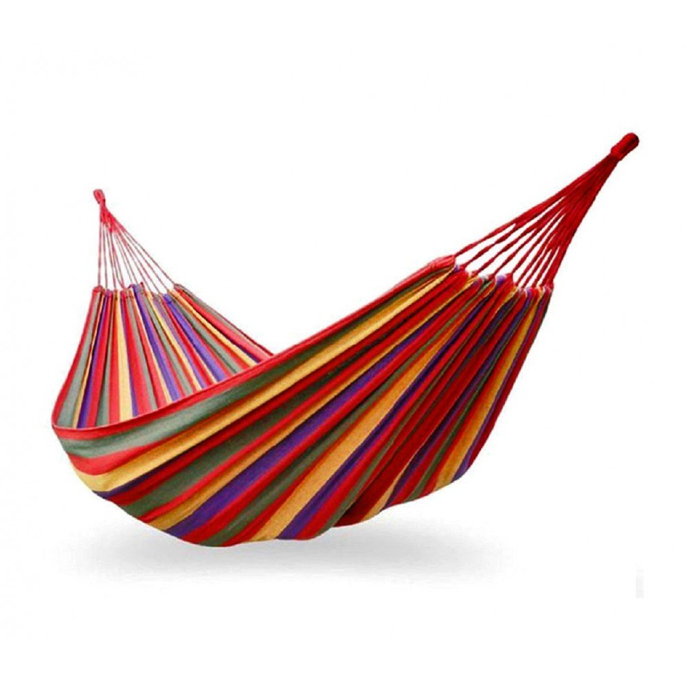 Amaca da giardino in cotone 276846 colorata L. 200 x P. 80 cm con