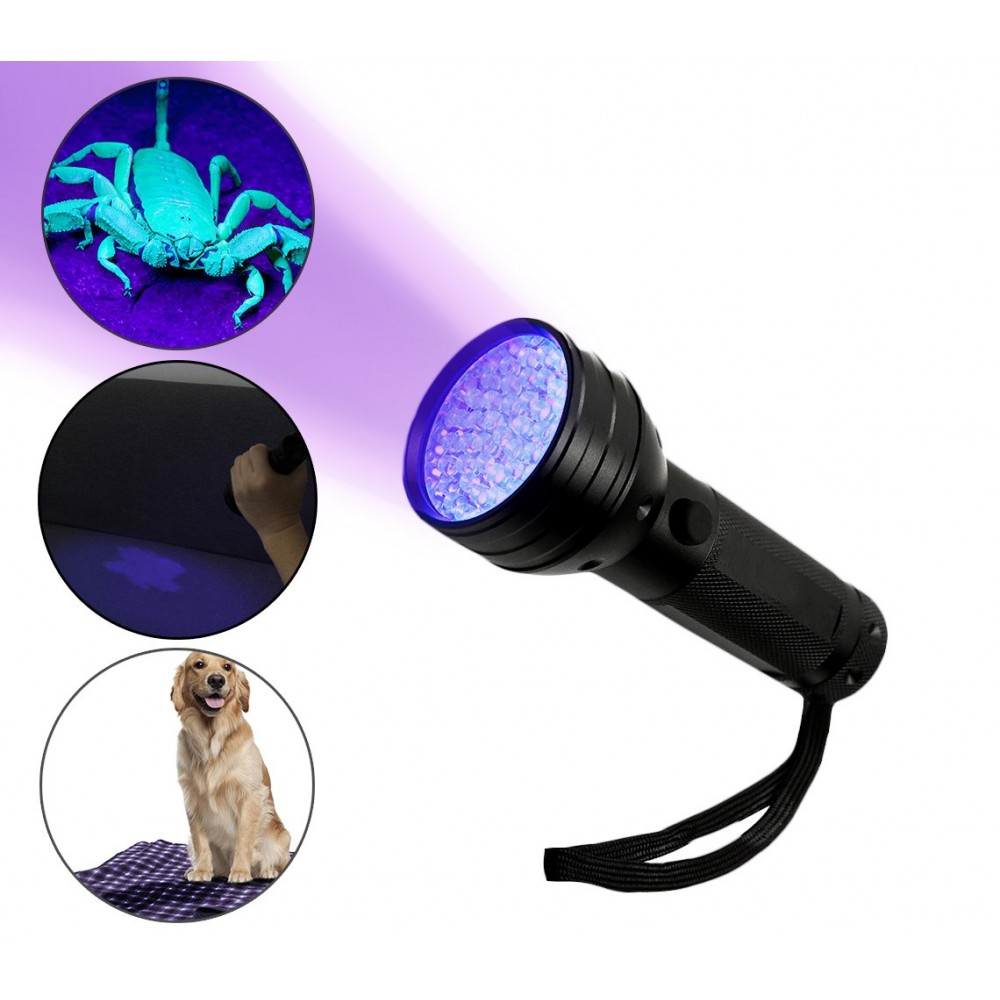 499440 Luce torcia a batterie portatile con luci led uv per tracce