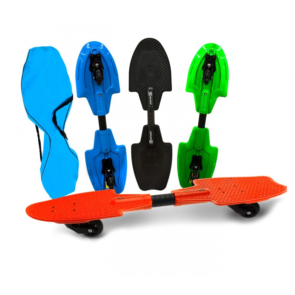 Snake skate fluo TEOREMA 515579 cuscinetti Abec 7 ruote con led