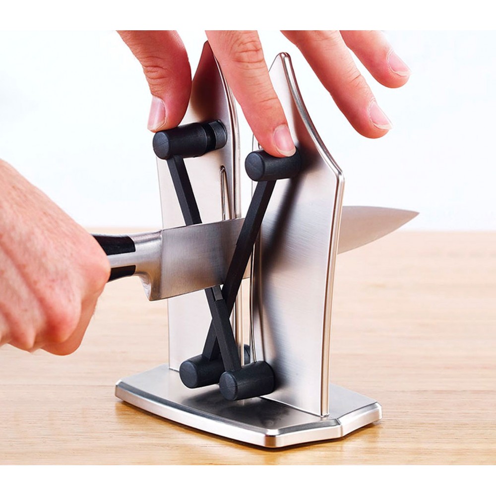 182641 Affila coltelli e lame universale automatico 3 in 1 con sistema