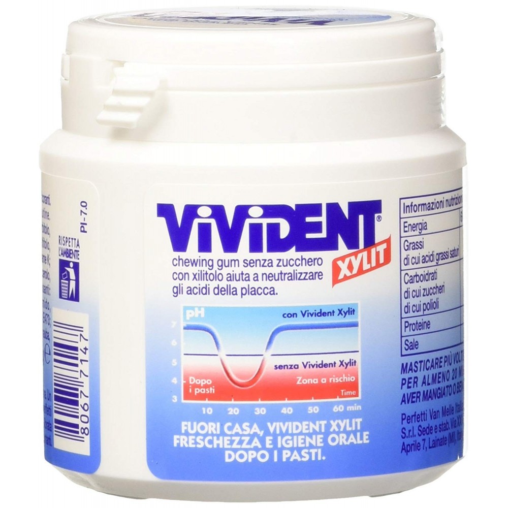 Vivident Xylit Gomma da Masticare Spearmint 8 confezioni da 75 pezzi ...
