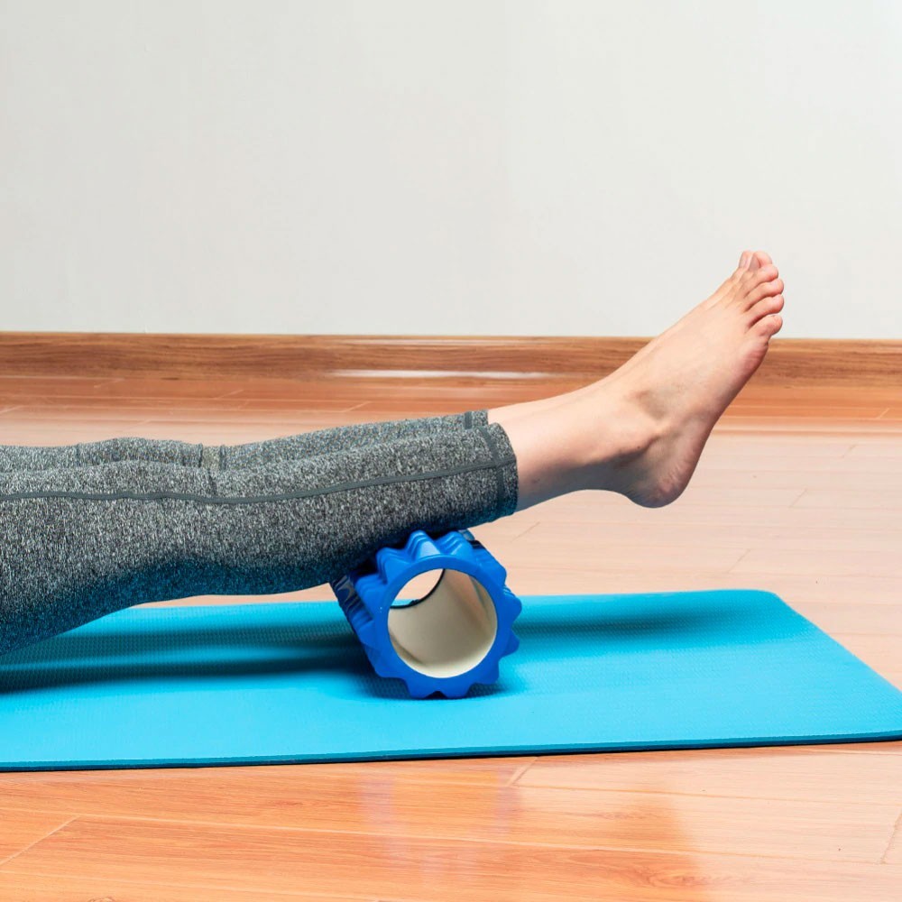 558388 Rullo pilates sagomato da 33x12cm spugna EVA Palestra posturale