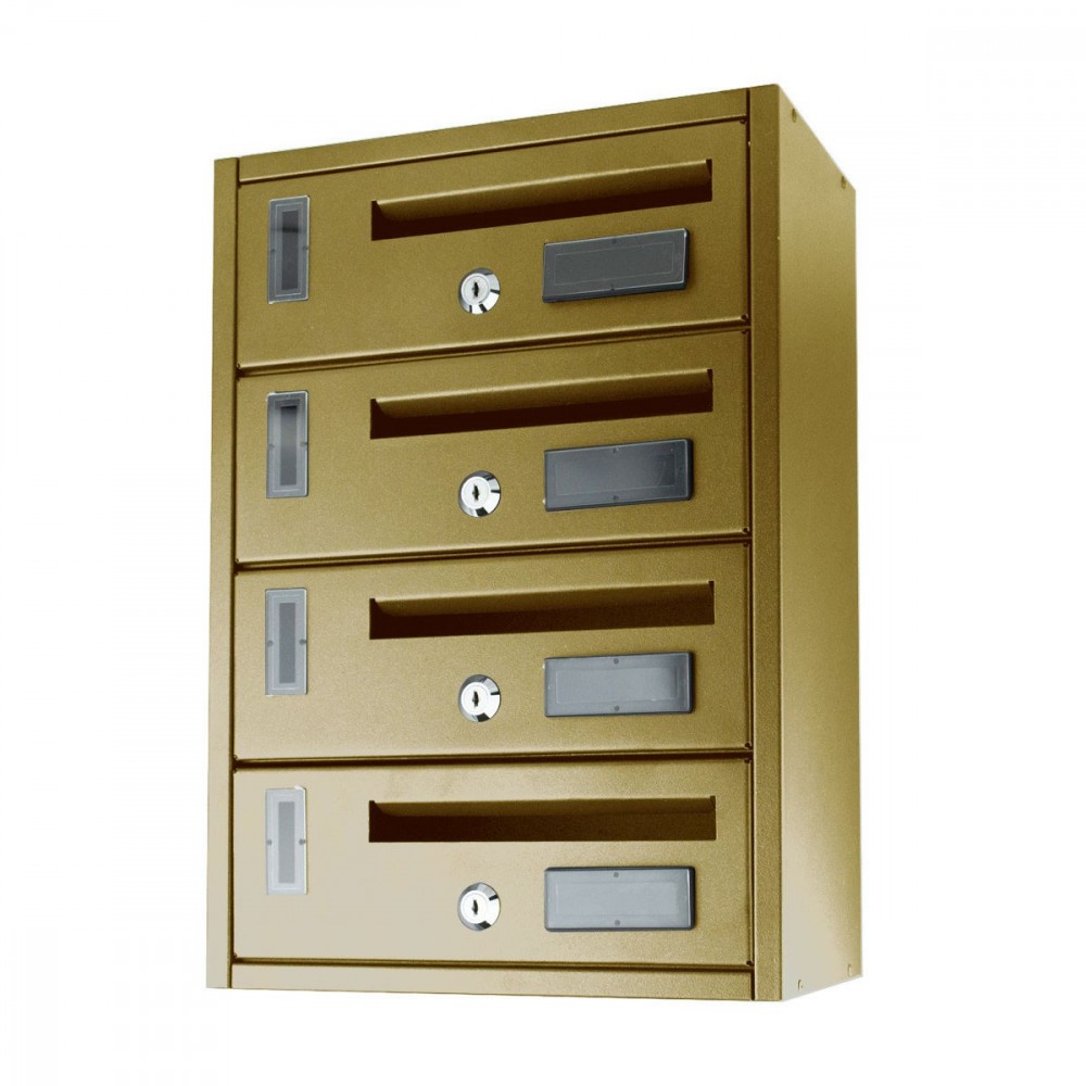 Cassetta postale 4 posti ARTIGIAN FERRO GOLD Art. ??? 42x18x30 cm