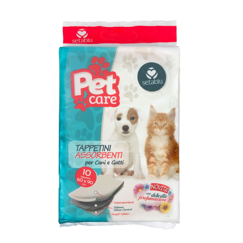 Pack 10 traversine 578660 cani 60x90 cm SETABLU tappeto assorbente ...