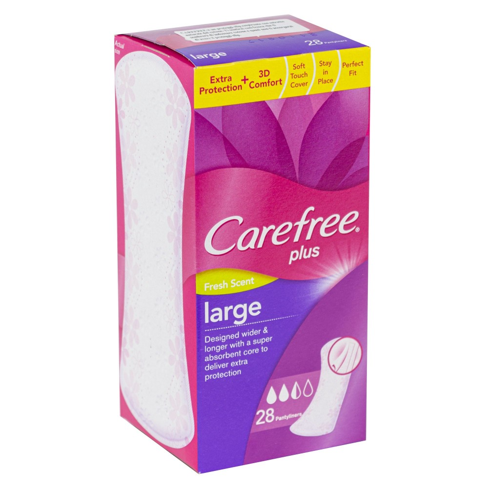 Carefree Plus LARGE 28 Proteggi-slip super soft per una maggiore protezione