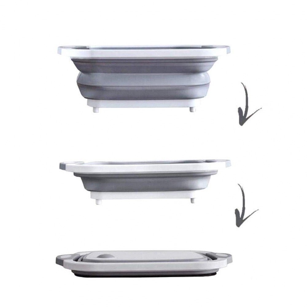 Magic Tray Contenitore 2 in 1 richiudibile taglia e lava verdura multiuso