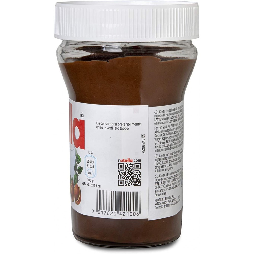 Barattolo in vetro Ferrero Nutella da 600gr