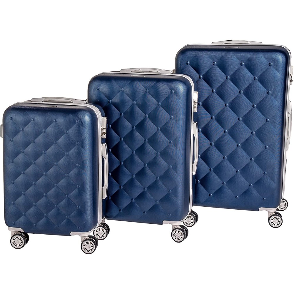 Coveri Collection Set 3 trolley ABS51/61/71 Colore BLU e BIANCO 6065015