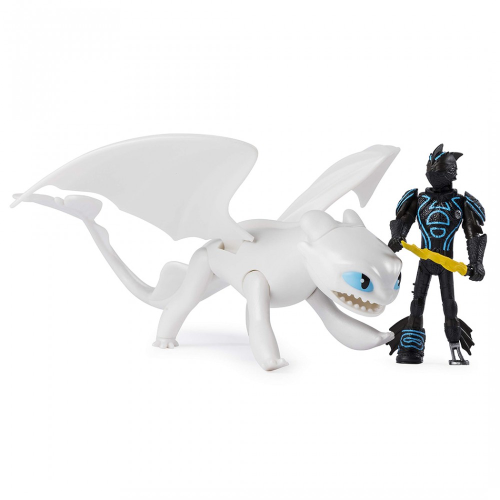 Dragon Trainer Il mondo nascosto 16738 Action figure drago e vichingo