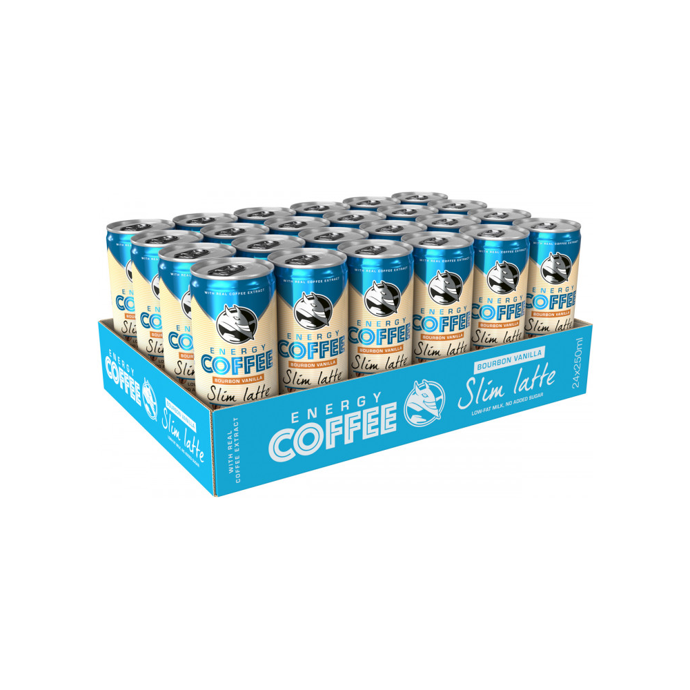 Pack 24 lattine Energy Coffee Slim Latte Bevanda Rinfrescante ...