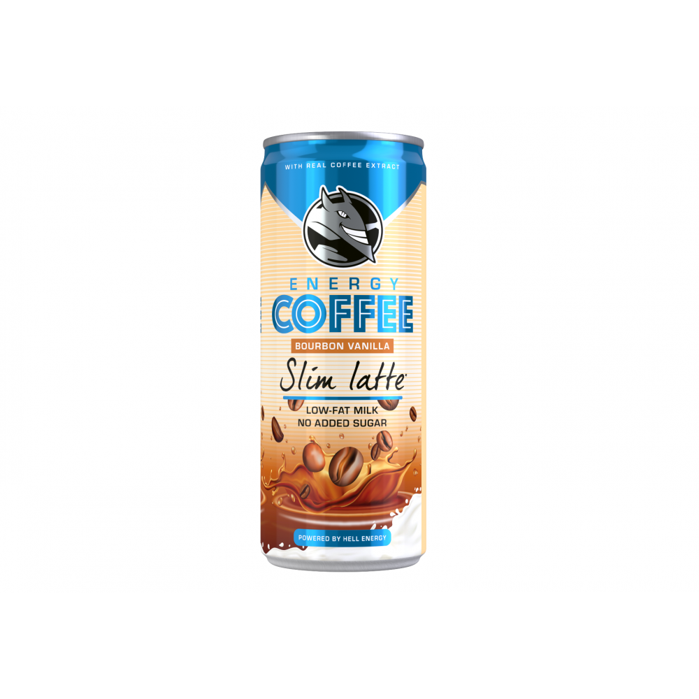 Pack 24 lattine Energy Coffee Slim Latte Bevanda Rinfrescante ...