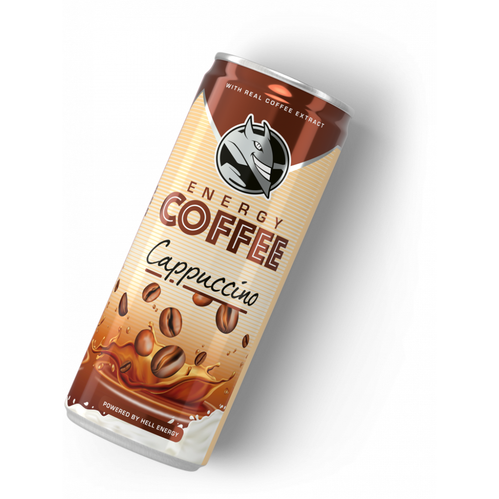 Pack 24 lattine Energy Coffee Cappuccino Bevanda Rinfrescante ...