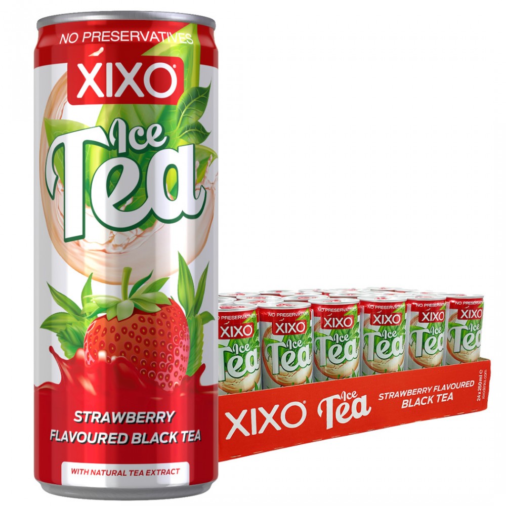 Pack 24 Lattine Bevanda Gassata Analcolica XIXO Ice Black Tea ...