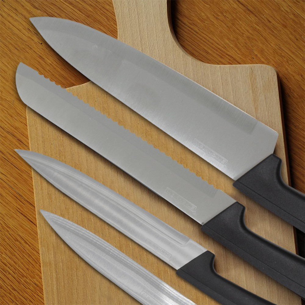 Set coltelli professionali chef 5 Pz in acciaio 548998 con maniglia ...